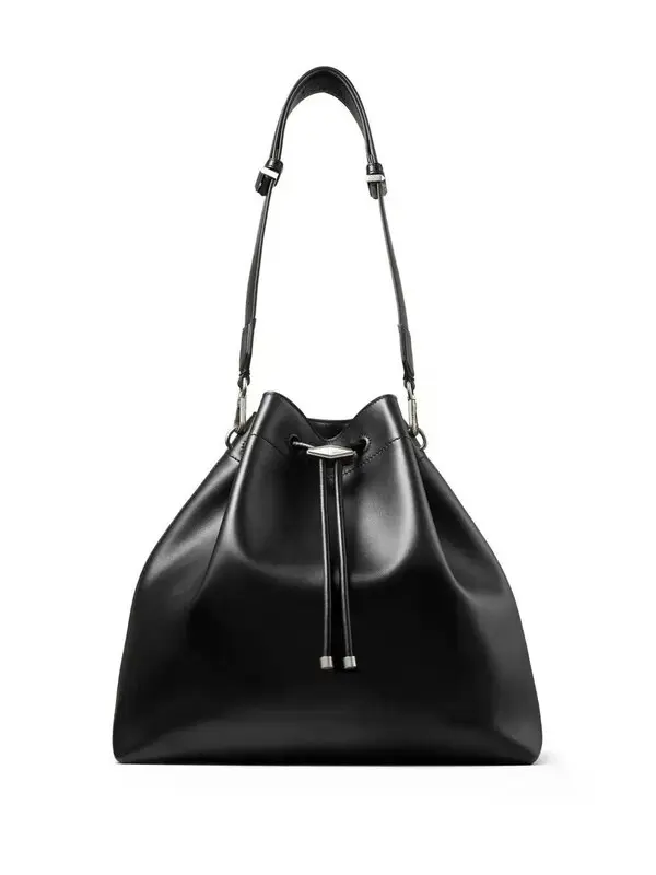 JIMMY CHOO Cinch Leather Bucket Bag
