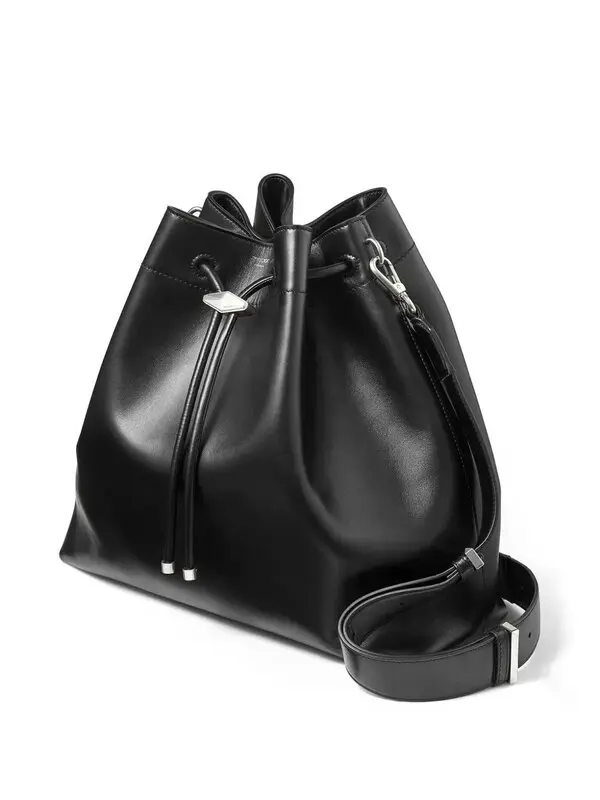 JIMMY CHOO Cinch Leather Bucket Bag
