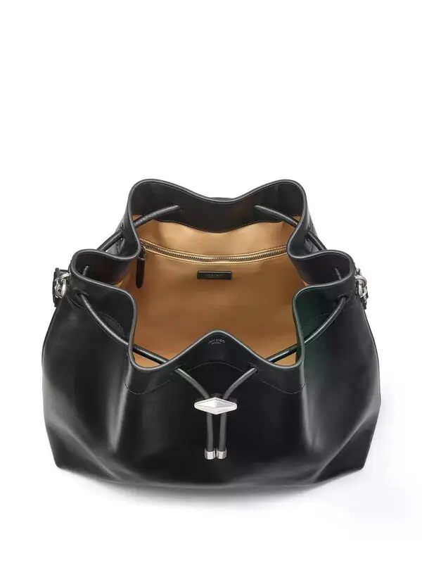 JIMMY CHOO Cinch Leather Bucket Bag