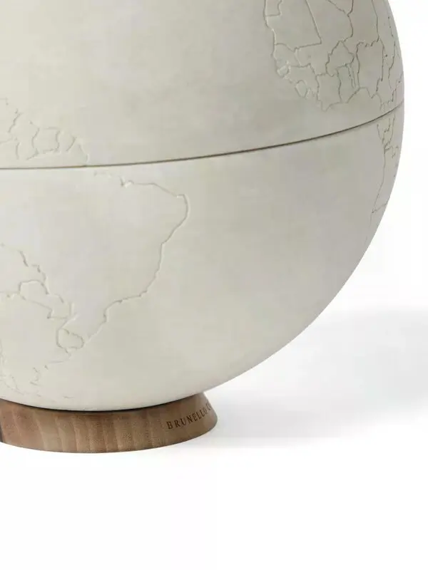 Brunello Cucinelli Engraved Stone Globe