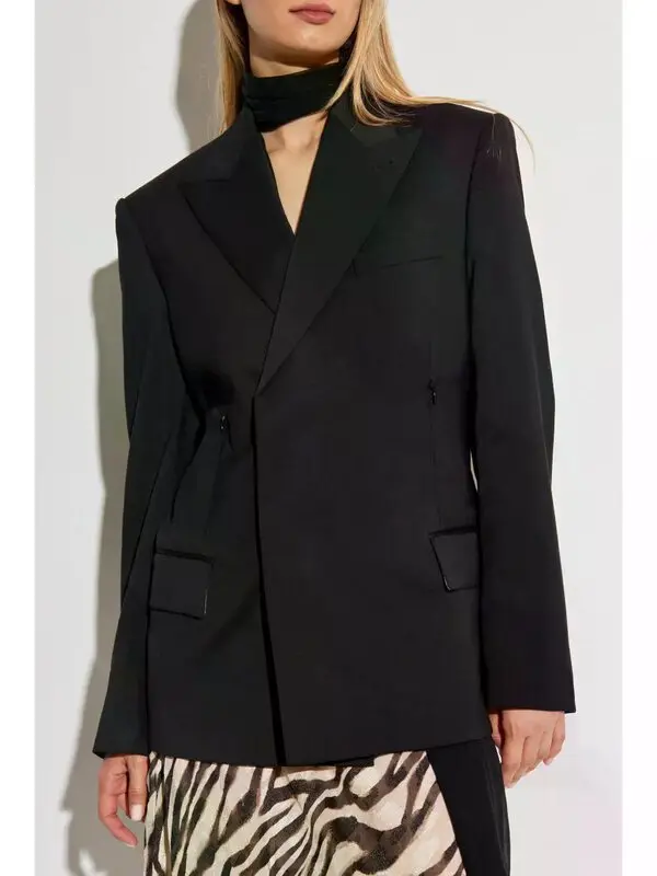 Helmut Lang Boxy Virgin Wool Blazer