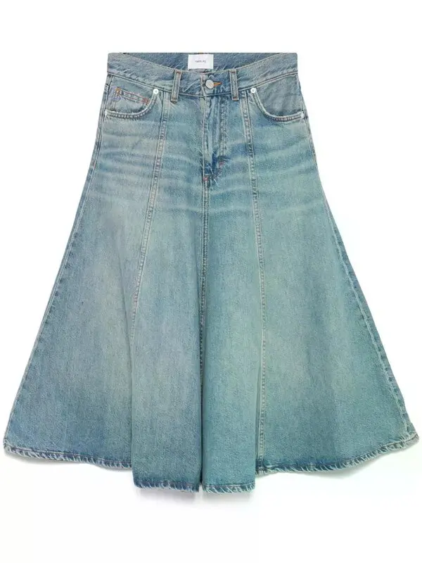 HAIKURE Flared Midi Skirt