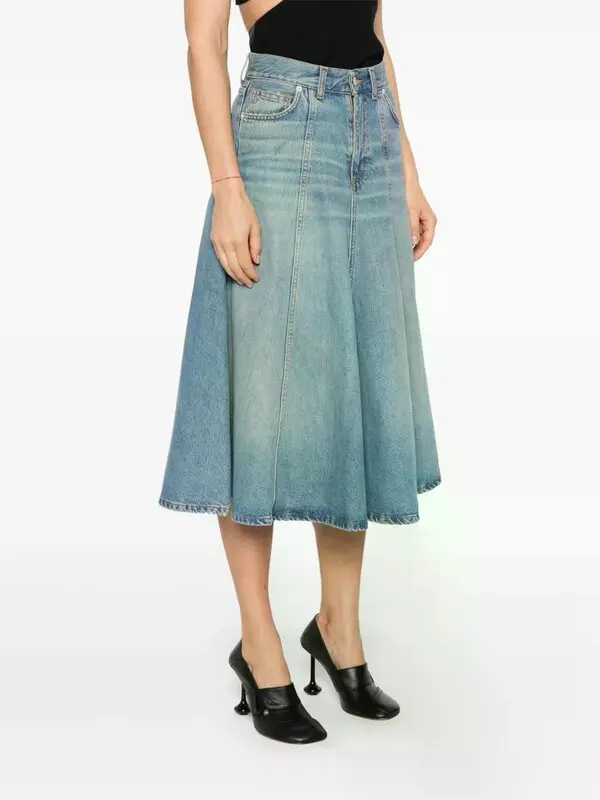 HAIKURE Flared Midi Skirt
