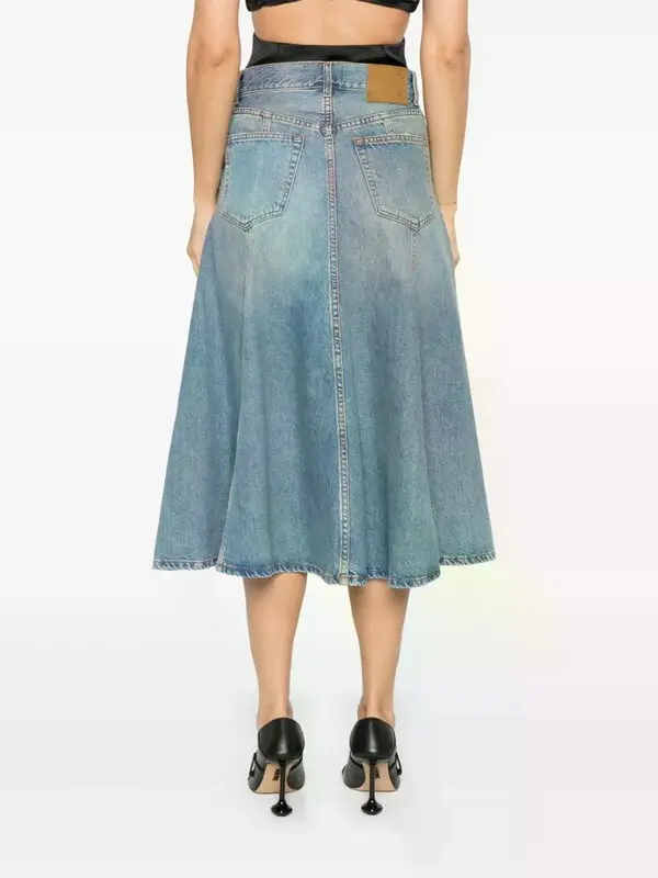 HAIKURE Flared Midi Skirt