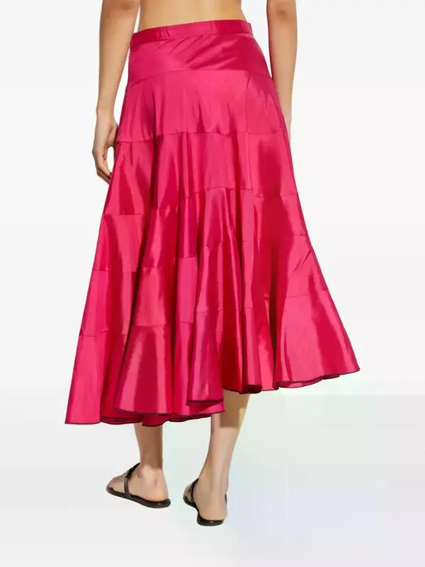 Tory Burch Silk Midi Skirt