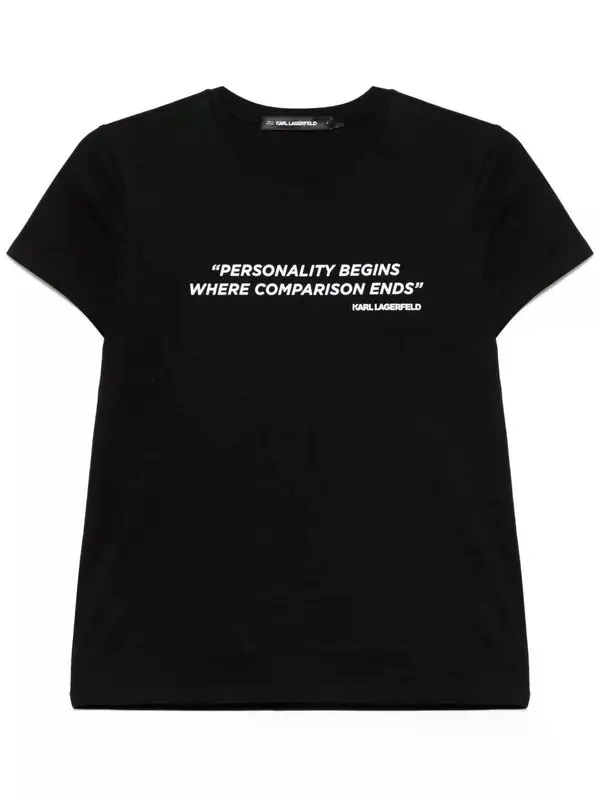 Karl Lagerfeld Quote T-shirt