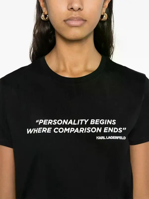 Karl Lagerfeld Quote T-shirt