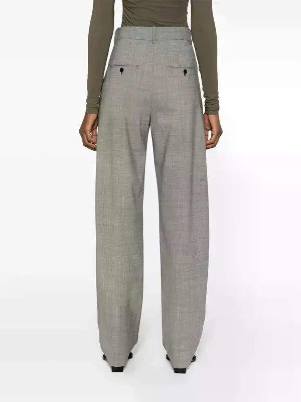 Isabel Marant Étoile Houndstooth Virgin Wool Tapered Trousers