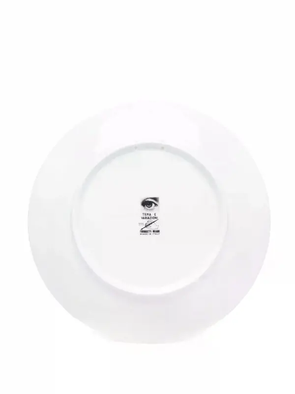 FORNASETTI Graphic Porcelain Plate