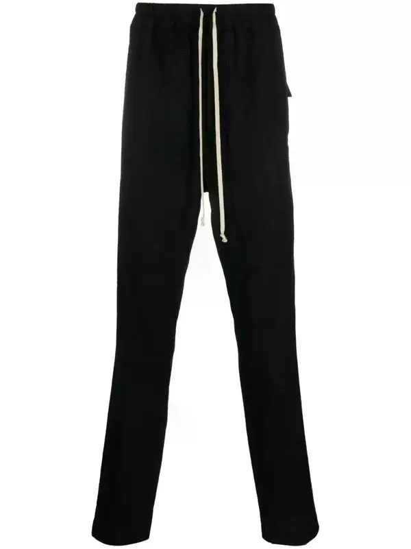 Rick Owens Straight-leg Wool Track Pants - Black
