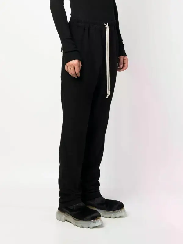 Rick Owens Straight-leg Wool Track Pants - Black