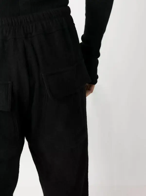 Rick Owens Straight-leg Wool Track Pants - Black
