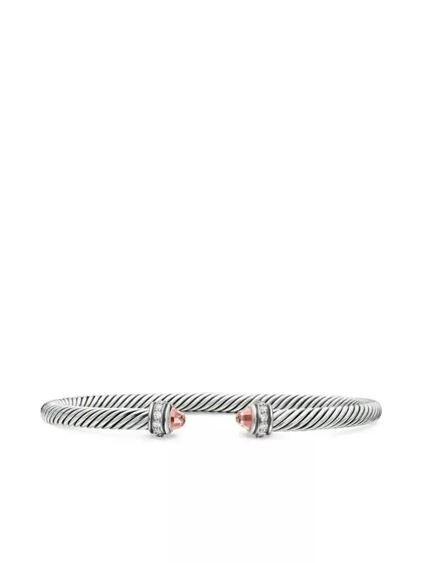 David Yurman Classic Cable Diamond Bracelet - Silver