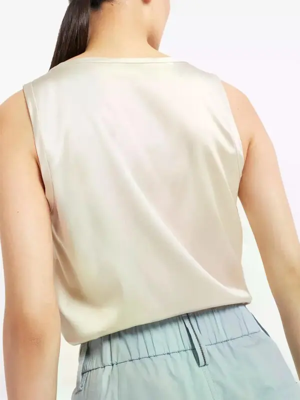 Brunello Cucinelli Monili Chain-detail Straight-leg Trousers