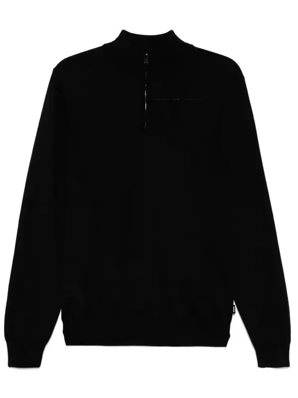 BOSS Half-zip Knitted Jumper