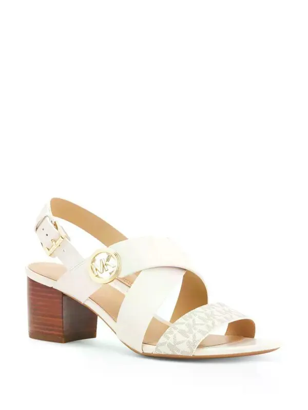 Michael Kors Vera Logo-plaque Leather Sandals