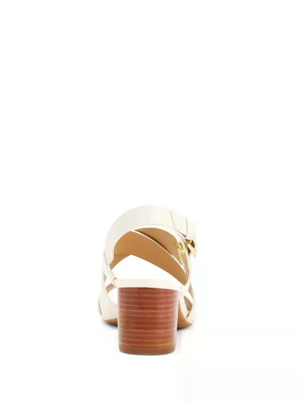 Michael Kors Vera Logo-plaque Leather Sandals