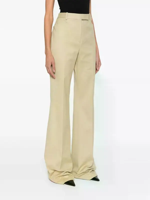 TOM FORD Pressed-crease Cotton Trousers