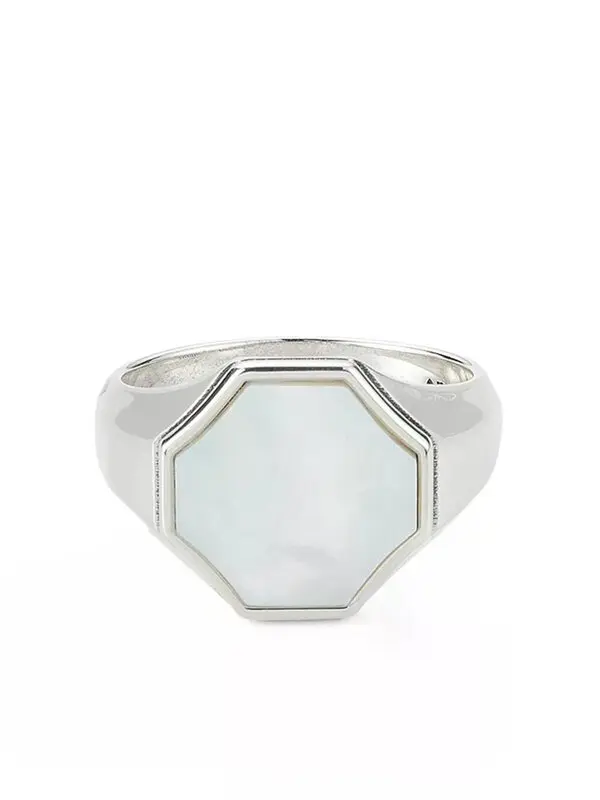 Emanuele Bicocchi Hex Signet Ring - Silver