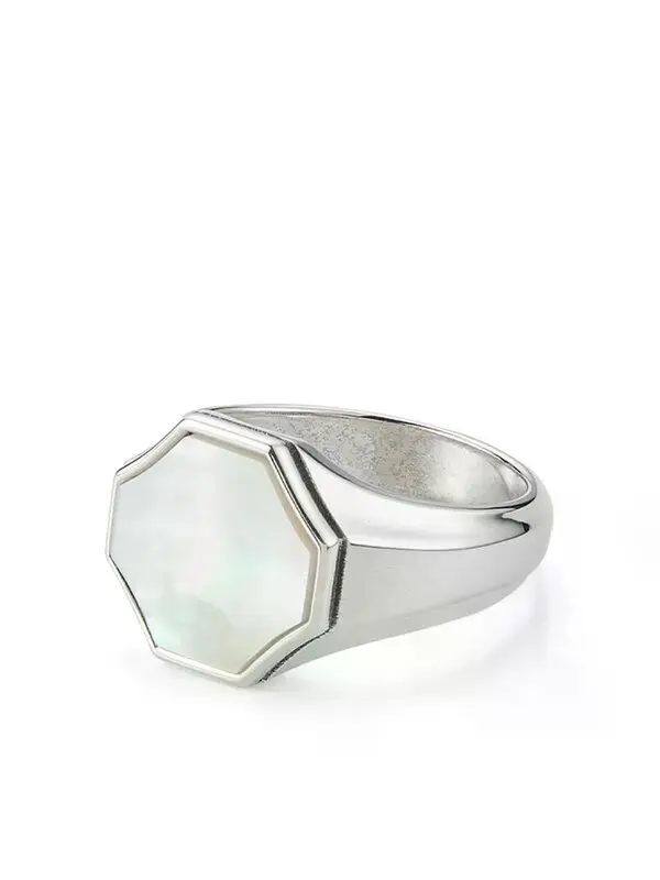 Emanuele Bicocchi Hex Signet Ring - Silver
