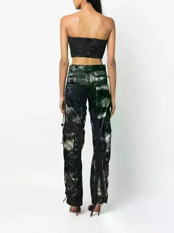 Giuseppe Di Morabito Strapless Satin Corset Top