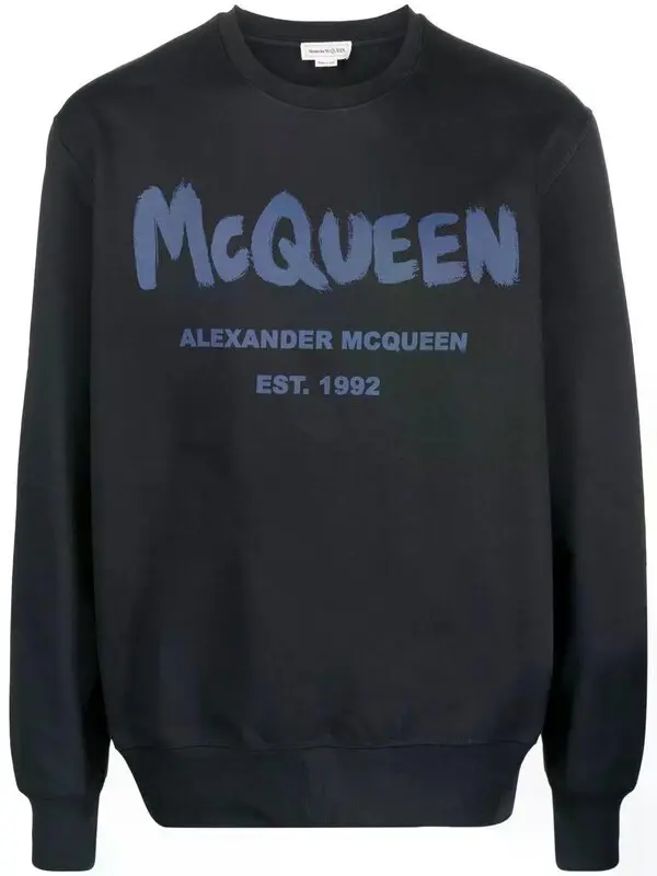 Alexander McQueen Graffiti Logo-print Sweatshirt