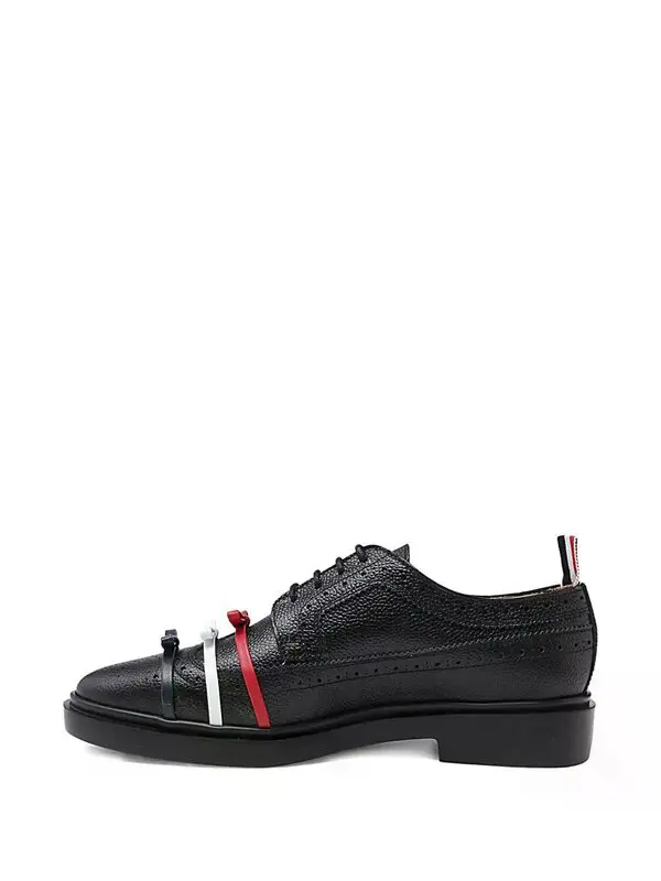 Thom Browne Rubber Sole Longwing Brogues With Three Bows