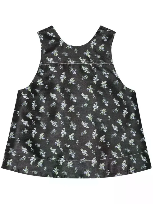 GANNI Floral-print Top