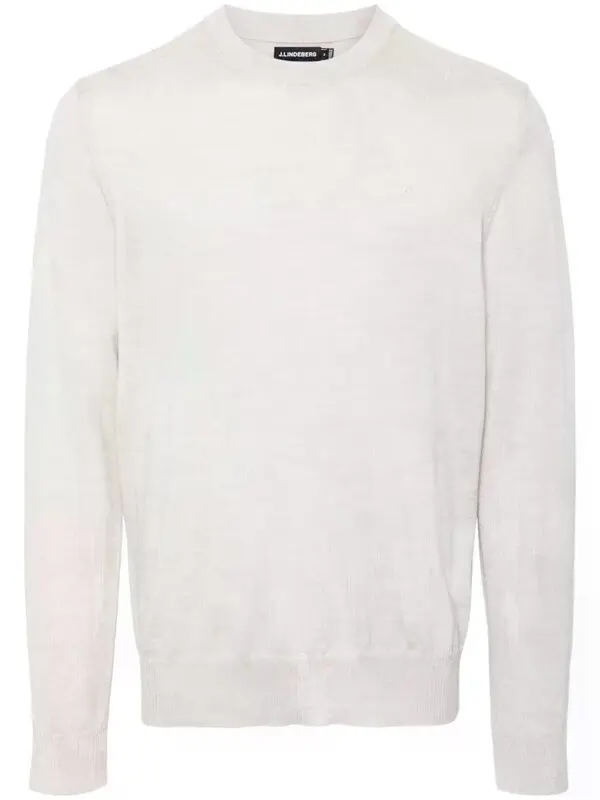 J. Lindeberg Keane Merino Wool Sweater - Neutrals