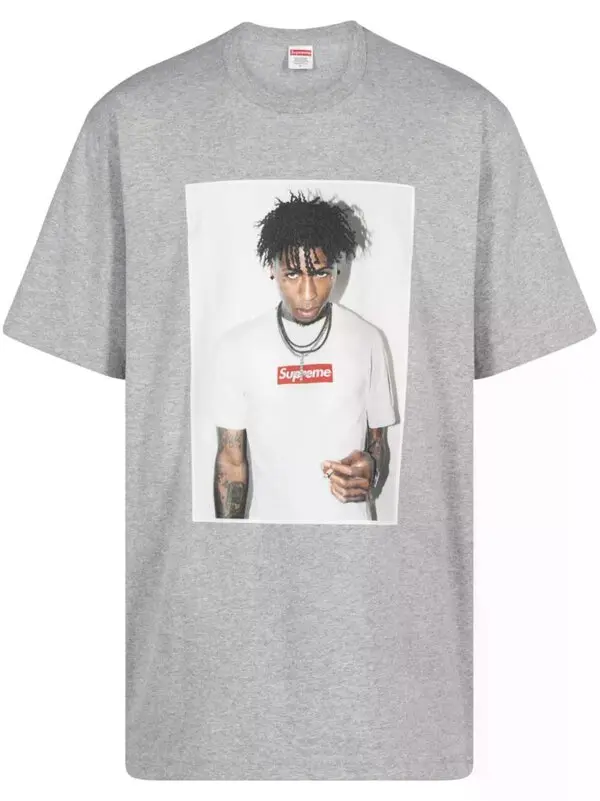 Supreme Nba Youngboy Fw23 Heather T-shirt - Grey