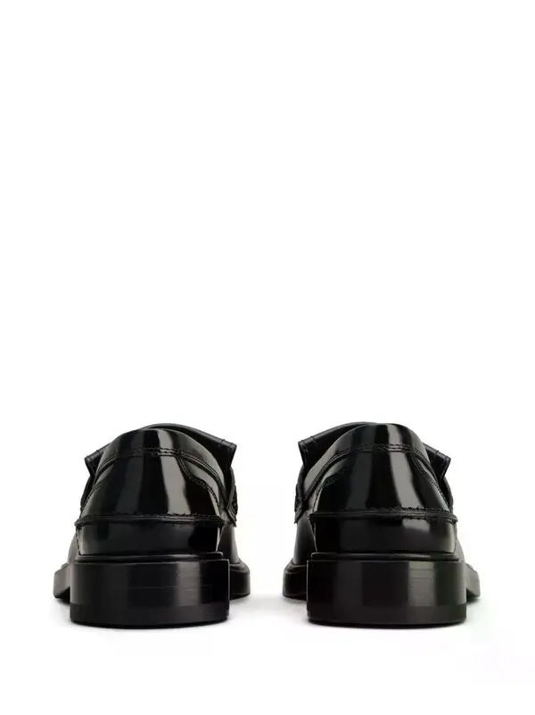 TOD'S Logo-plaque Leather Loafers