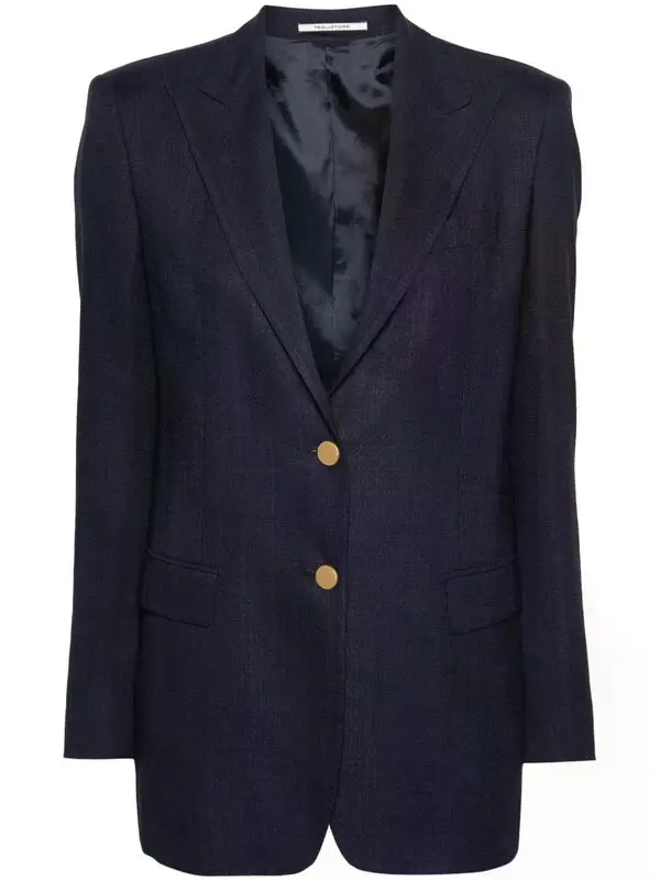 Tagliatore Single-breasted Jacquard Blazer