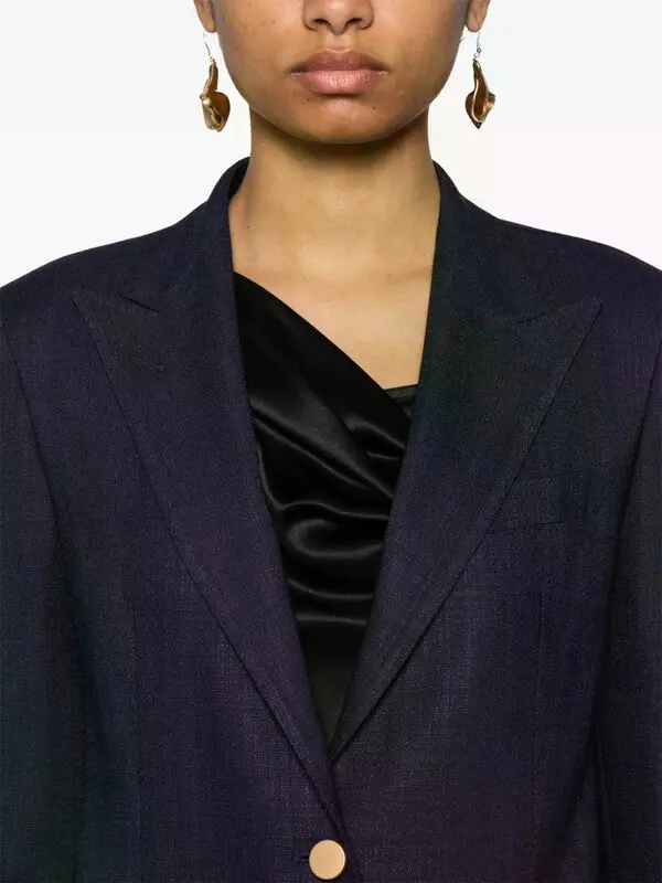 Tagliatore Single-breasted Jacquard Blazer