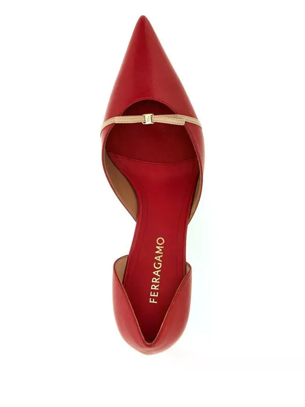 FERRAGAMO 40mm Gyoia Pumps - Red
