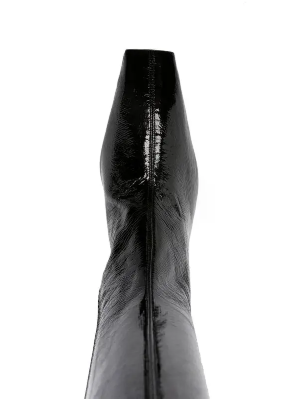 COURREGES 80mm Knee-high Leather Boots
