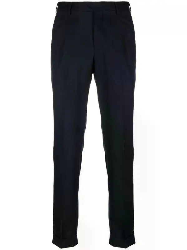 PT TORINO Low-rise Tapered Tailored Trousers
