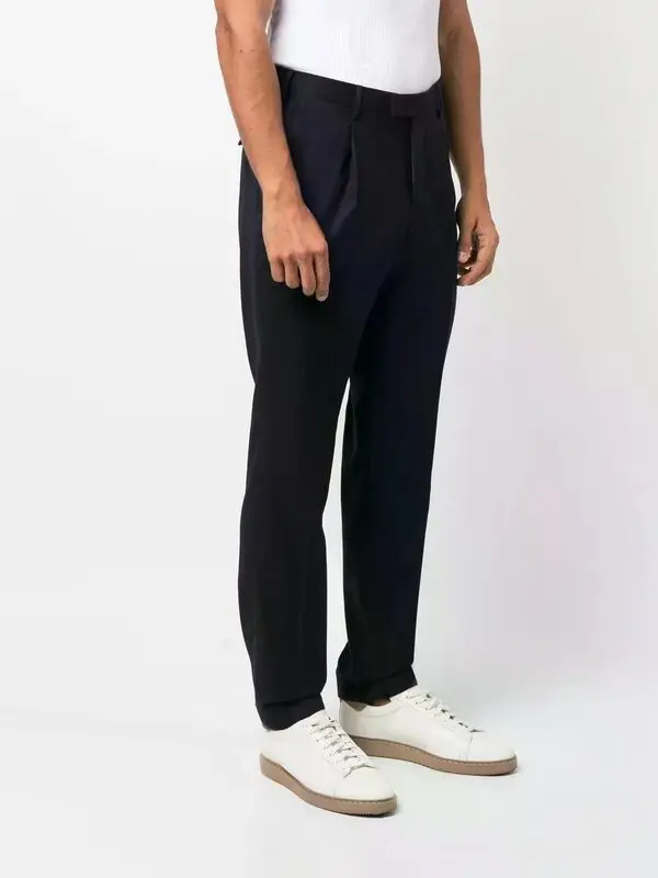 PT TORINO Low-rise Tapered Tailored Trousers