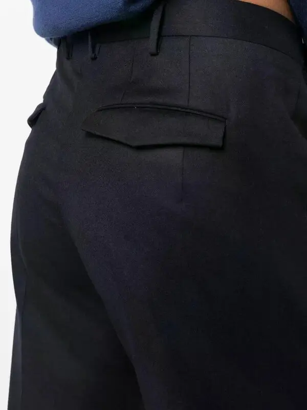 PT TORINO Low-rise Tapered Tailored Trousers