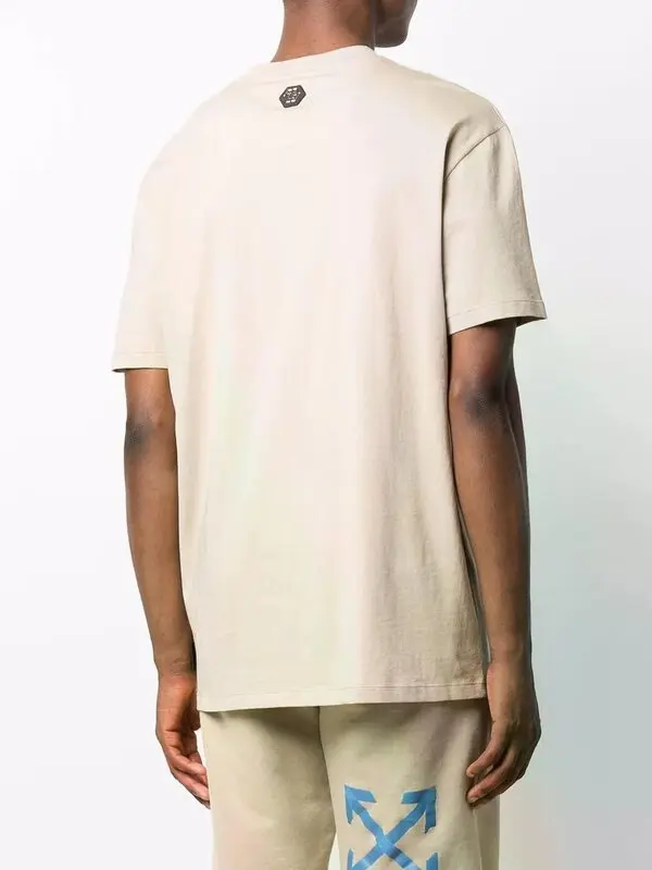 Philipp Plein Logo Crew-neck T-shirt - Neutrals