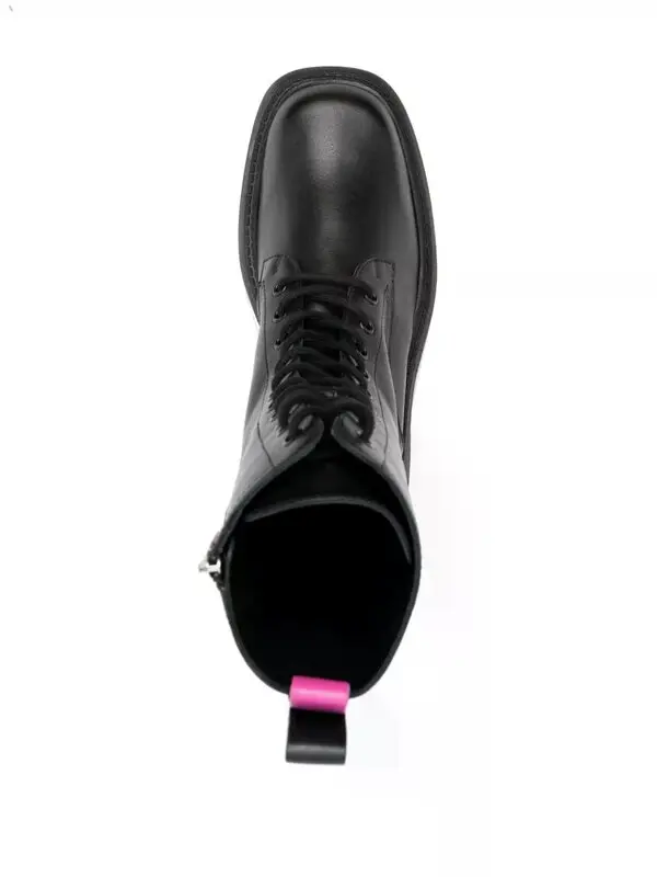 3JUIN Lace-up Leather Boots