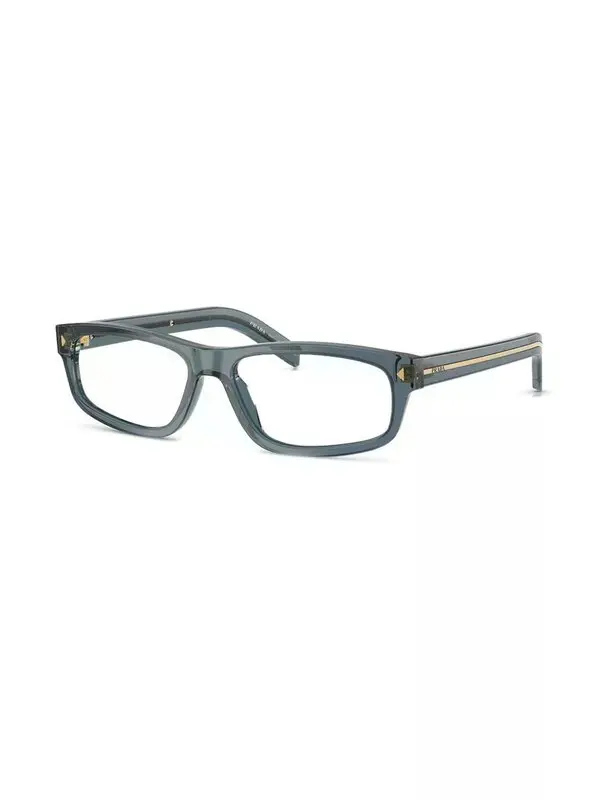 Prada Logo-printed Rectangle Frame Glasses
