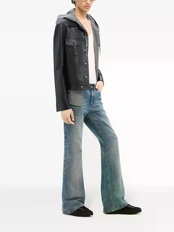 COURREGES Leather Shirt Jacket