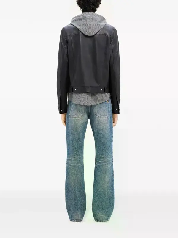 COURREGES Leather Shirt Jacket
