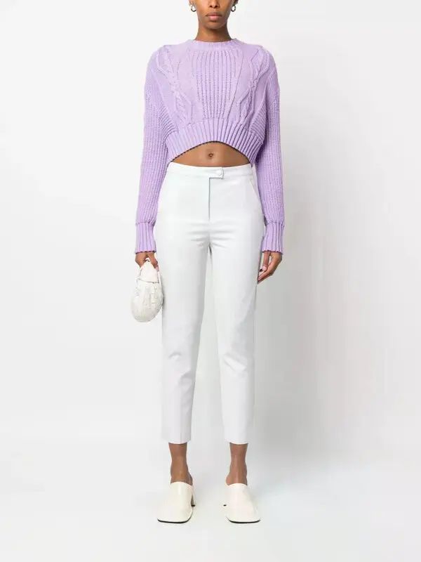 Patrizia Pepe Cropped Tapered Trousers