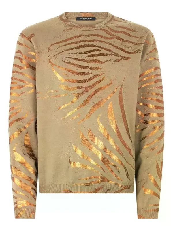Roberto Cavalli Zebra-print Sweatshirt - Neutrals