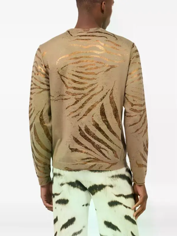 Roberto Cavalli Zebra-print Sweatshirt