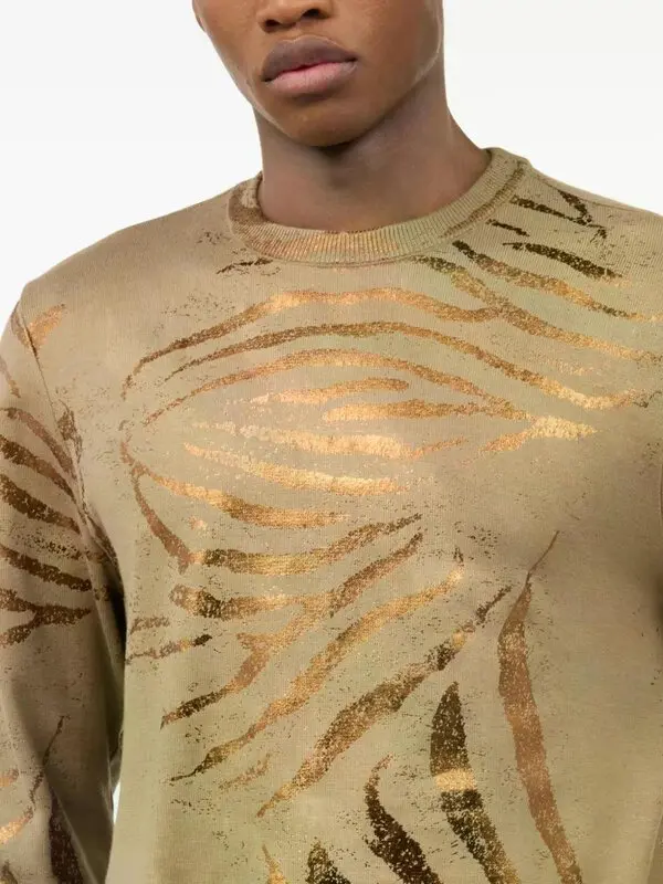 Roberto Cavalli Zebra-print Sweatshirt