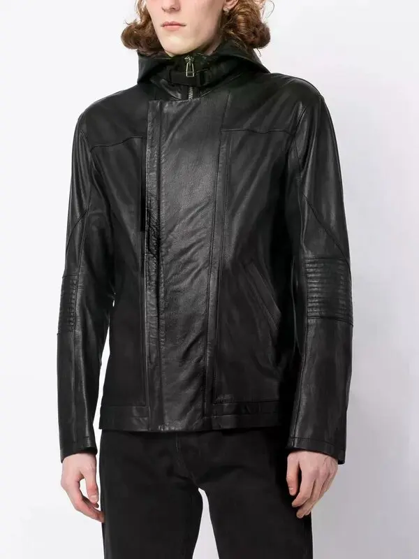 Helmut Lang Photograph-print Leather Jacket