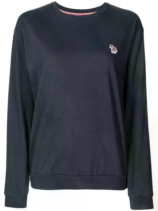 Paul Smith Zebra-motif Organic-cotton Sweater