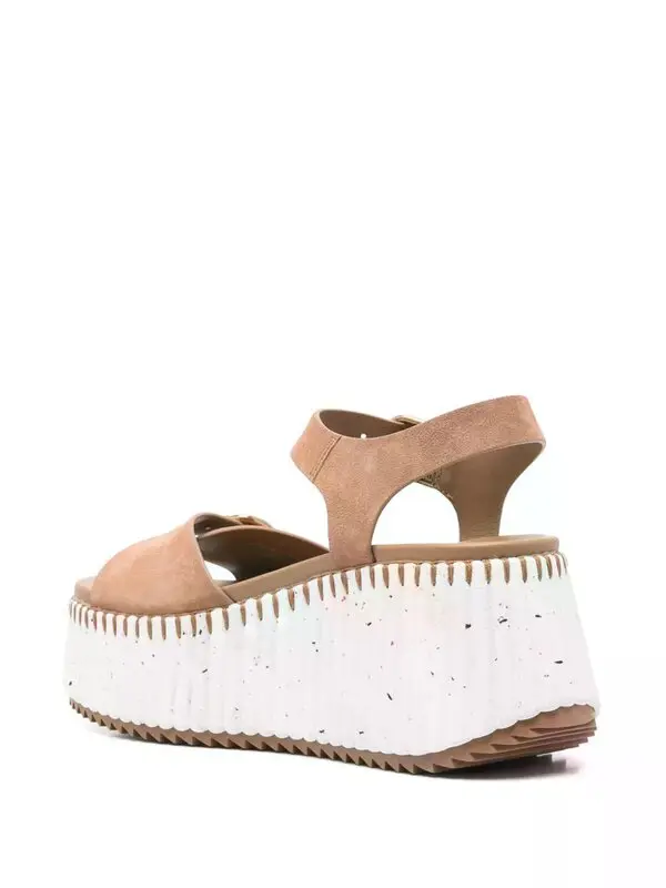 Chloé 70mm Nama Sandals - Brown